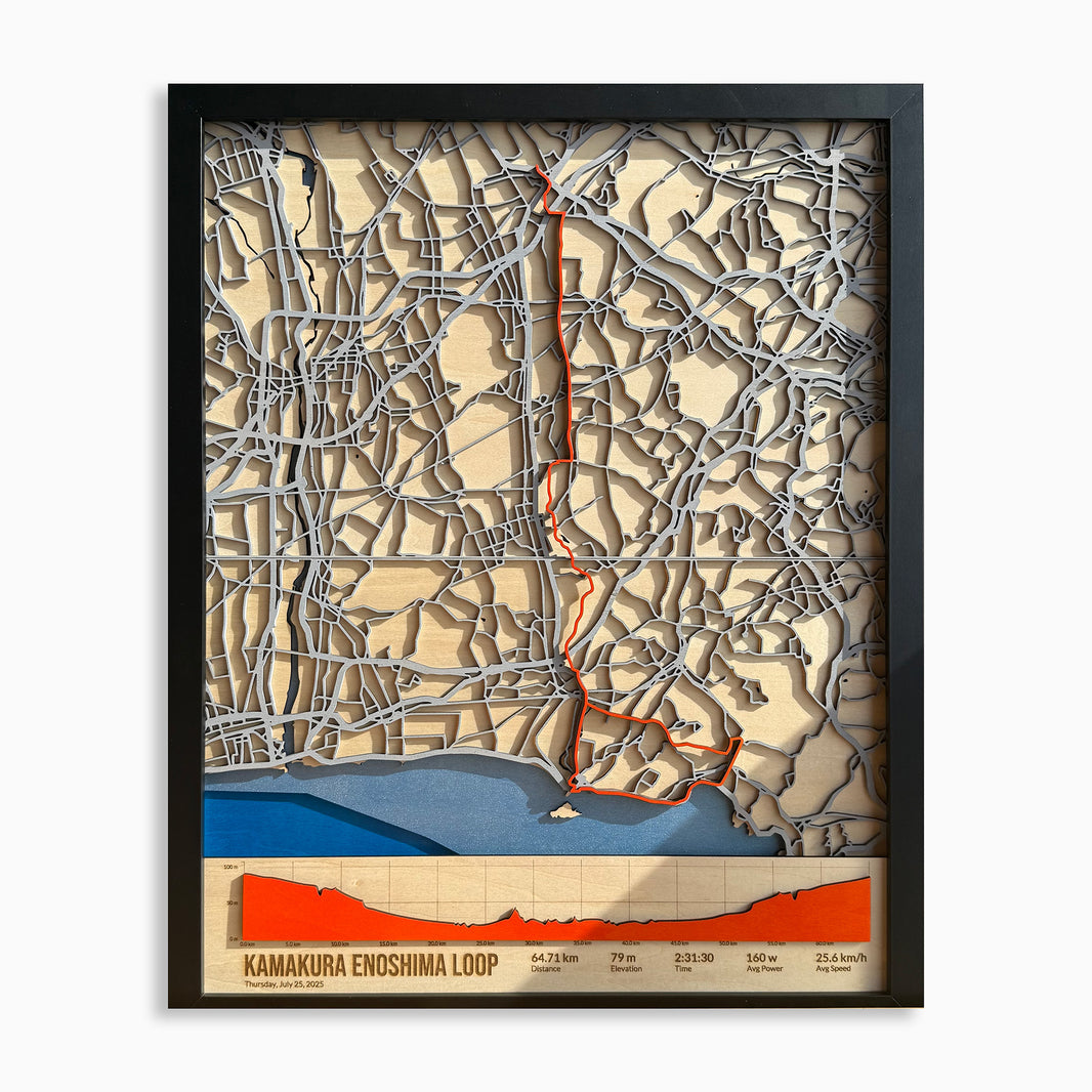 Cycling Route Maps in Wood | Custom Wall Art Gifts – The Magic Crayons